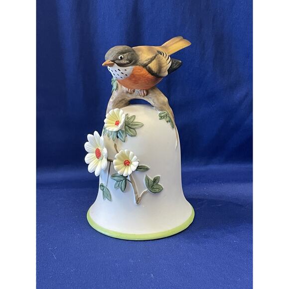 Source Unknown | Accents | Bisque Porcelain Georgian Robin And Daisy ...